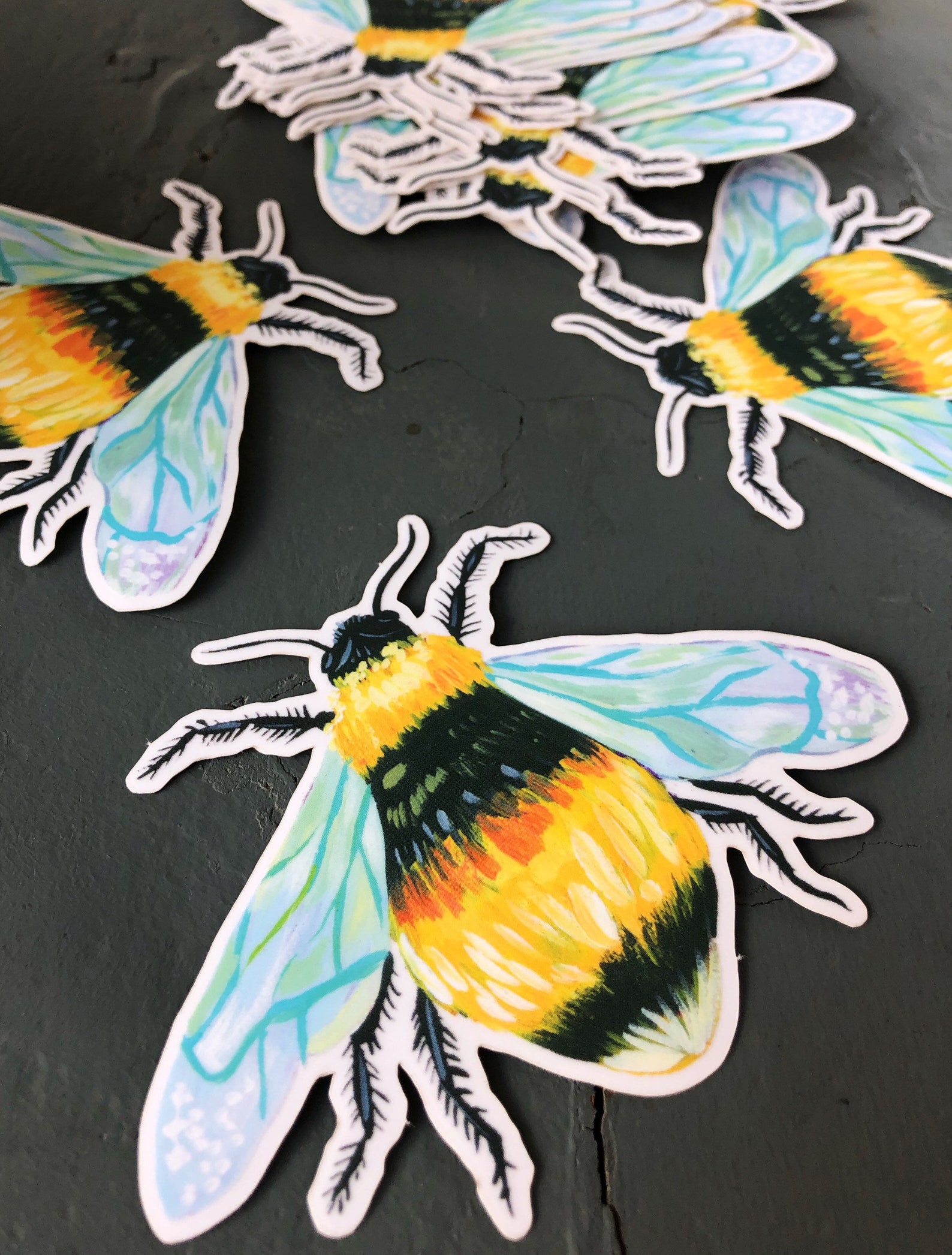 Bee Matte Sticker - Etsy