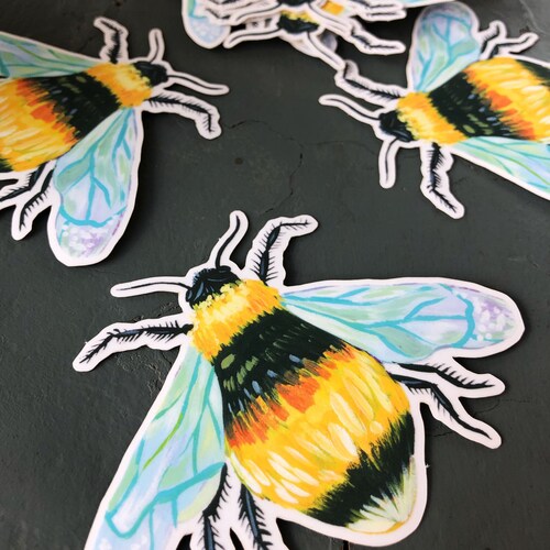 Bee Matte Sticker - Etsy