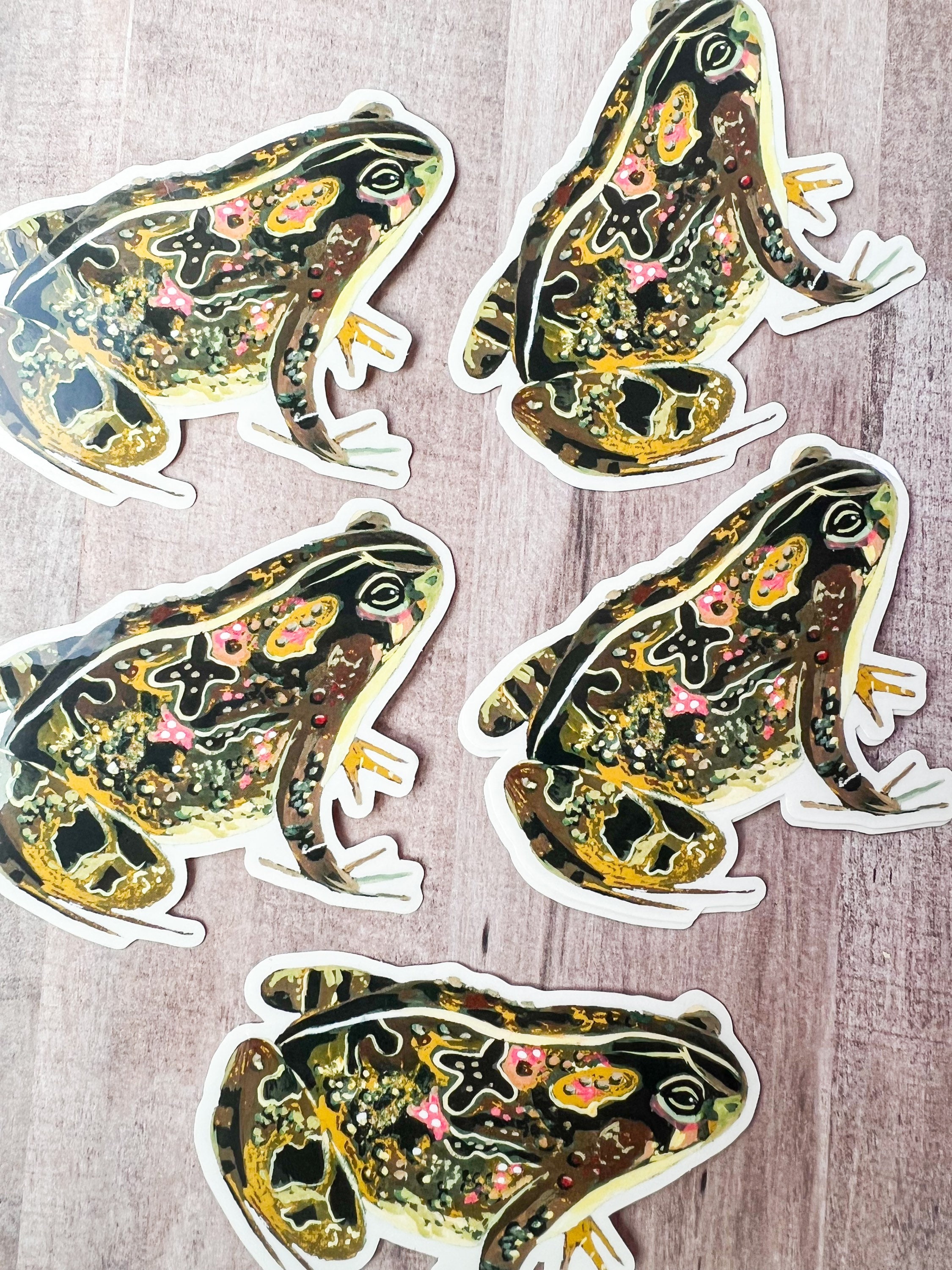Garden Toad clear sticker