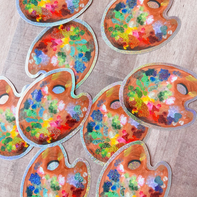 Art Pallete Stickers - Etsy