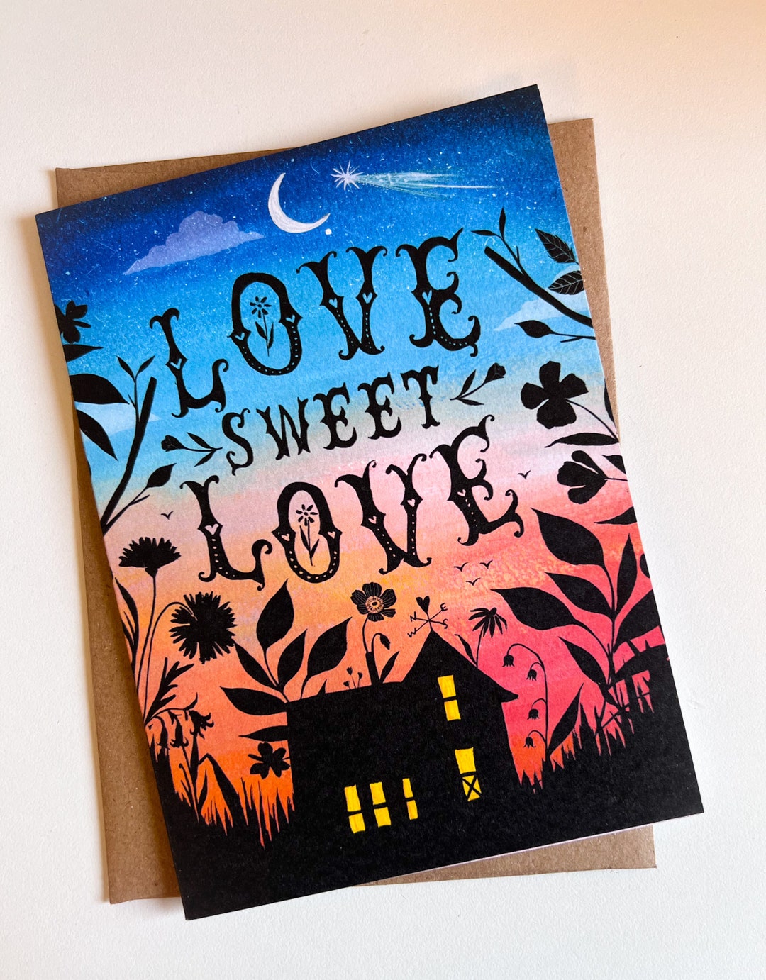 Love Sweet Love - Greeting Card - Etsy