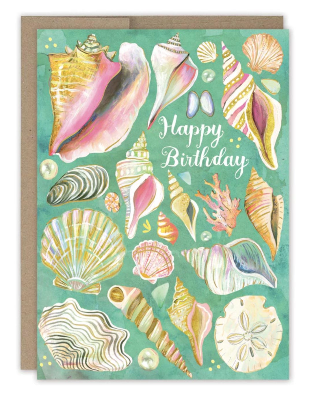 Seashell Treasures Birthday Card - Etsy