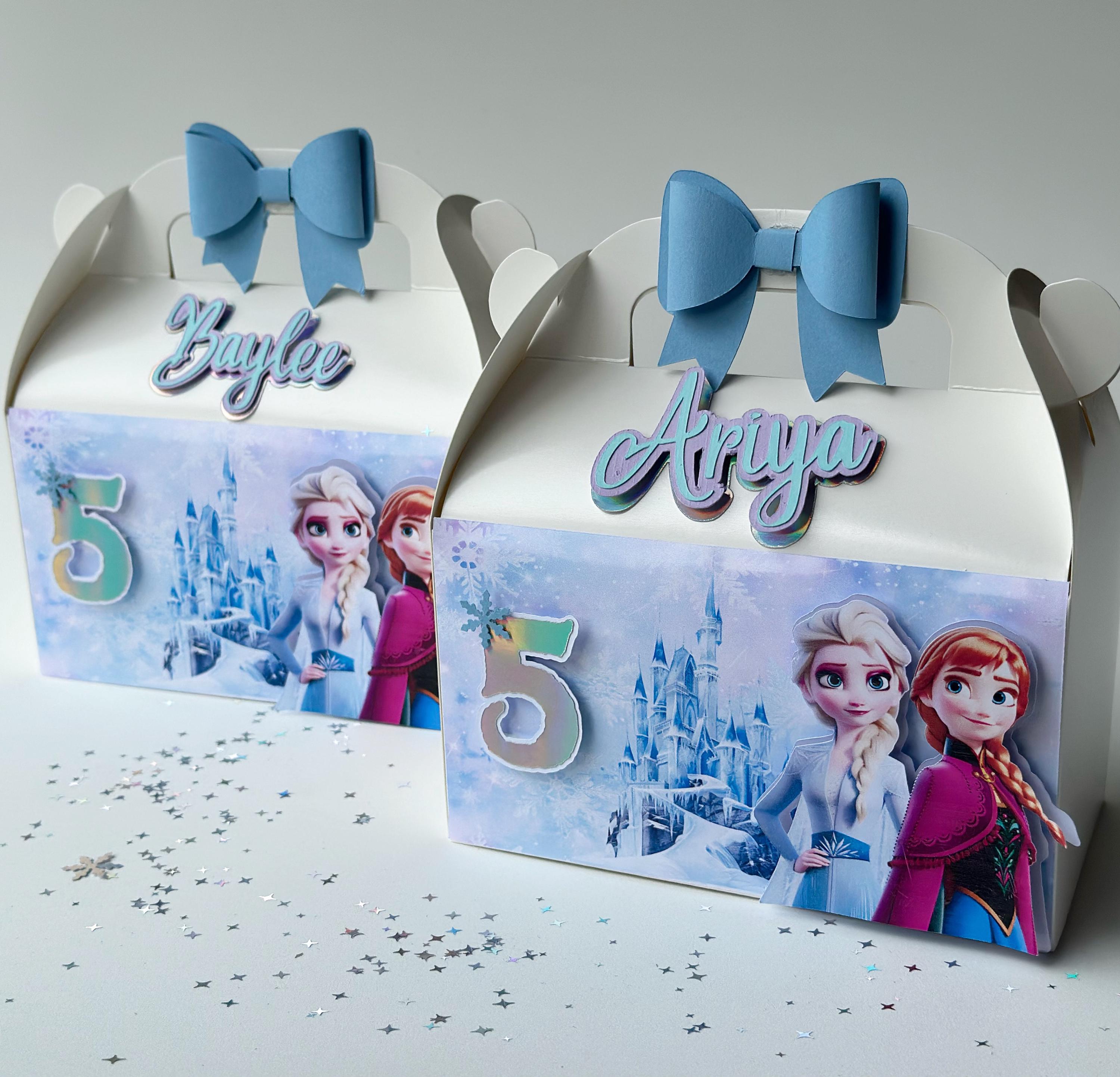 6 Frozen Theme Goodie Box Frozen Gable Box Frozen Birthday Favor Box ...