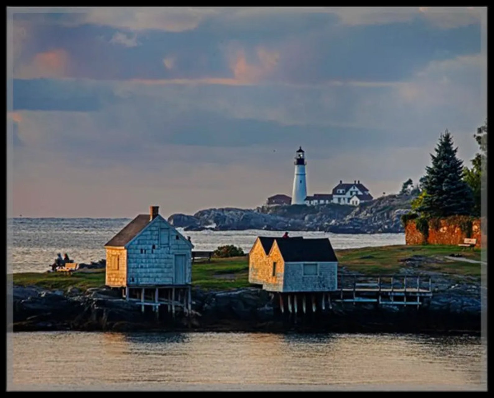 Iconic Fishing Shacks With a Purple Haze Sunrise at Willard Beach and ...