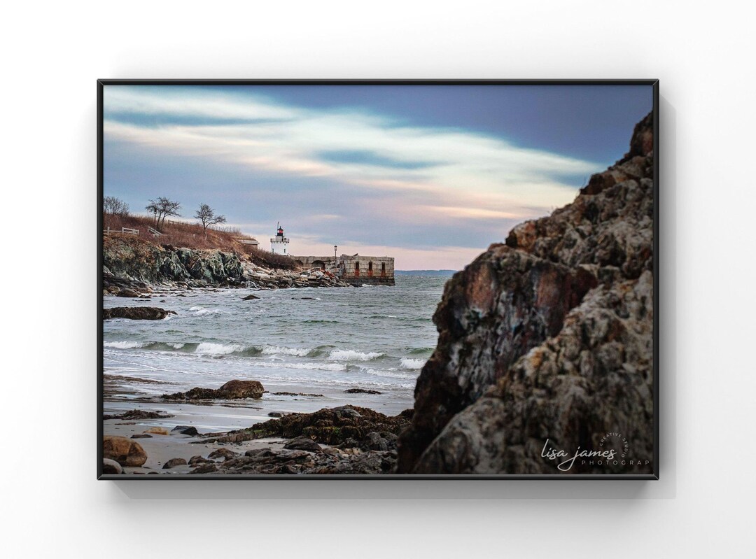 Spring Point Ledge Lighthouse Behind Fort Preble Damaged From Recent ...