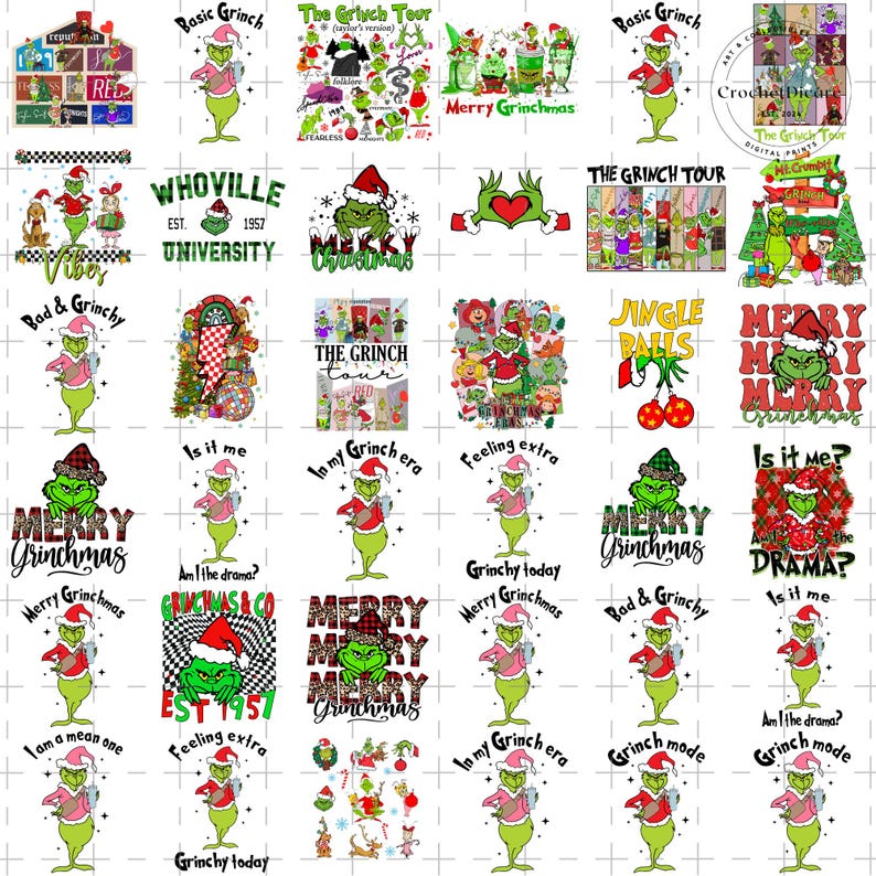 Mega Bundle PNG SVG Grinch Christmas, Grinch Png Svg, Christmas Bundle ...