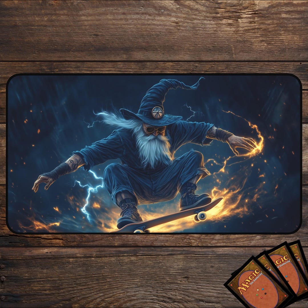 MTG Playmat With Zones Skateboards Wizard Funny Magic the Gathering ...