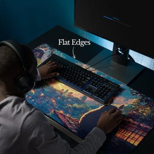 Anime Desk Mat | Japanese Art Large Mouse Pad | RGB Option Deskmat ...
