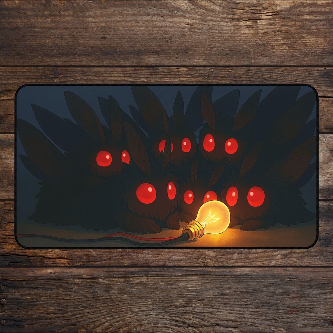 Moth Cult MTG Playmat, Glow in the Dark Meme TCG Playmate Deskmat ...