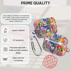 Preppy Summer Collage AirPod Case Retro Fruit Airpods 4 Case, Aesthetic Scrapbook Airpods Case ...