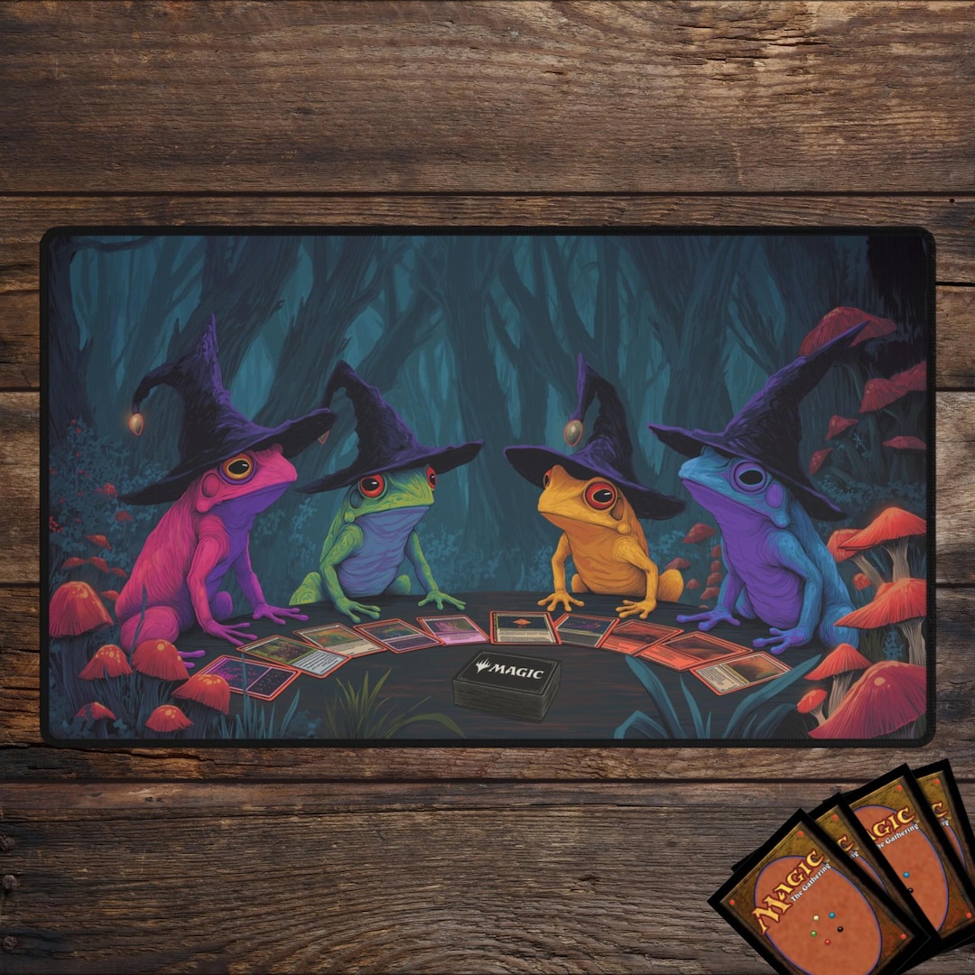 Frog Deskmat MTG Playmat With Zones Dartfrog Magic the Gathering ...