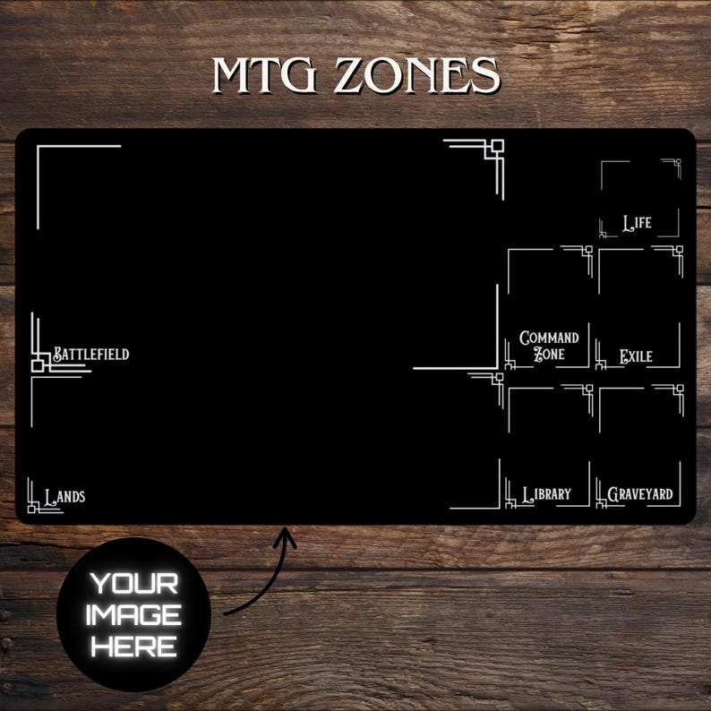 Custom Playmat MTG Playmat With Zones, TCG Playmat, Lorcana Playmat ...