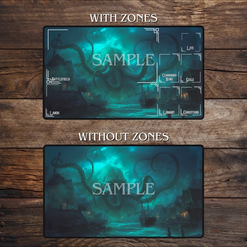Custom Playmat MTG Playmat With Zones, TCG Playmat, Lorcana Playmat ...