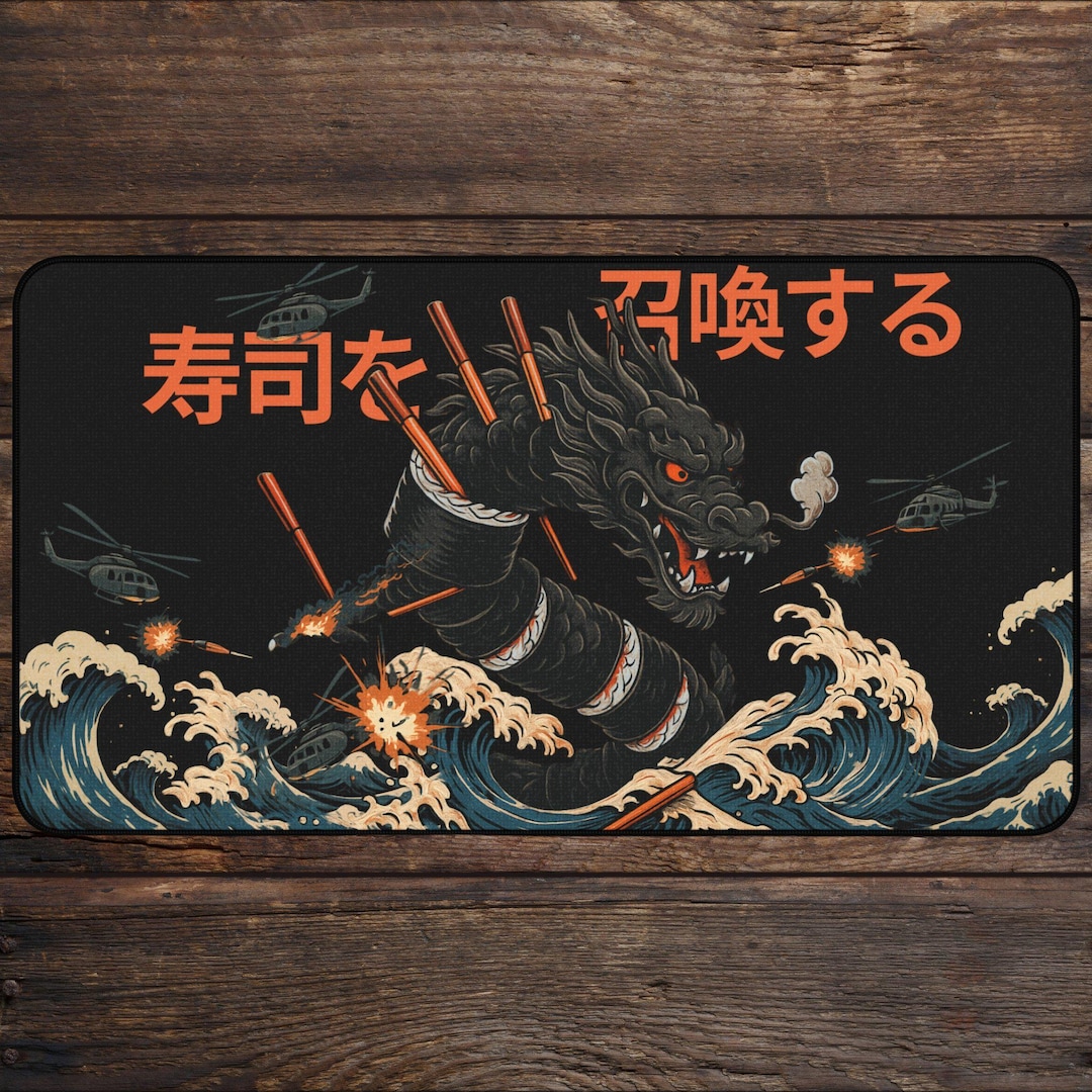 Sushi Dragon MTG Playmat Vintage TCG Plamate Deskmat & Mousepad - Etsy