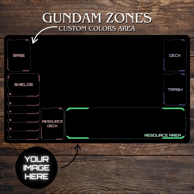 Custom Playmat MTG Playmat With Zones, TCG Playmat, Lorcana Playmat ...