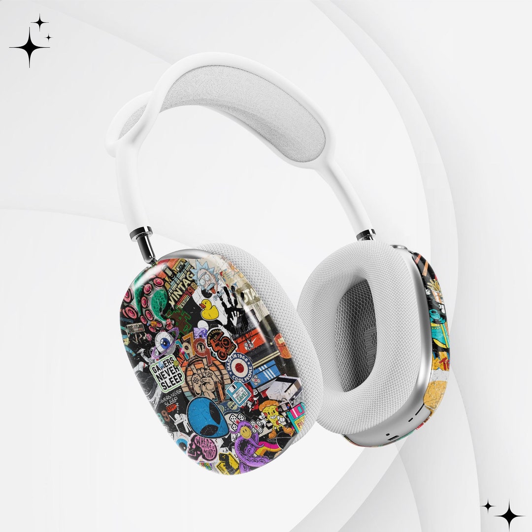 Retro Vintage Y2K Collage AirPod Max Cover Retro Gamer Stickers Airpods ...