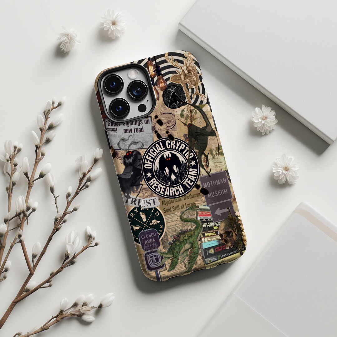 Cryptid Moth Collage Phone Case | Supernatural Monster Hunter Wendigo ...