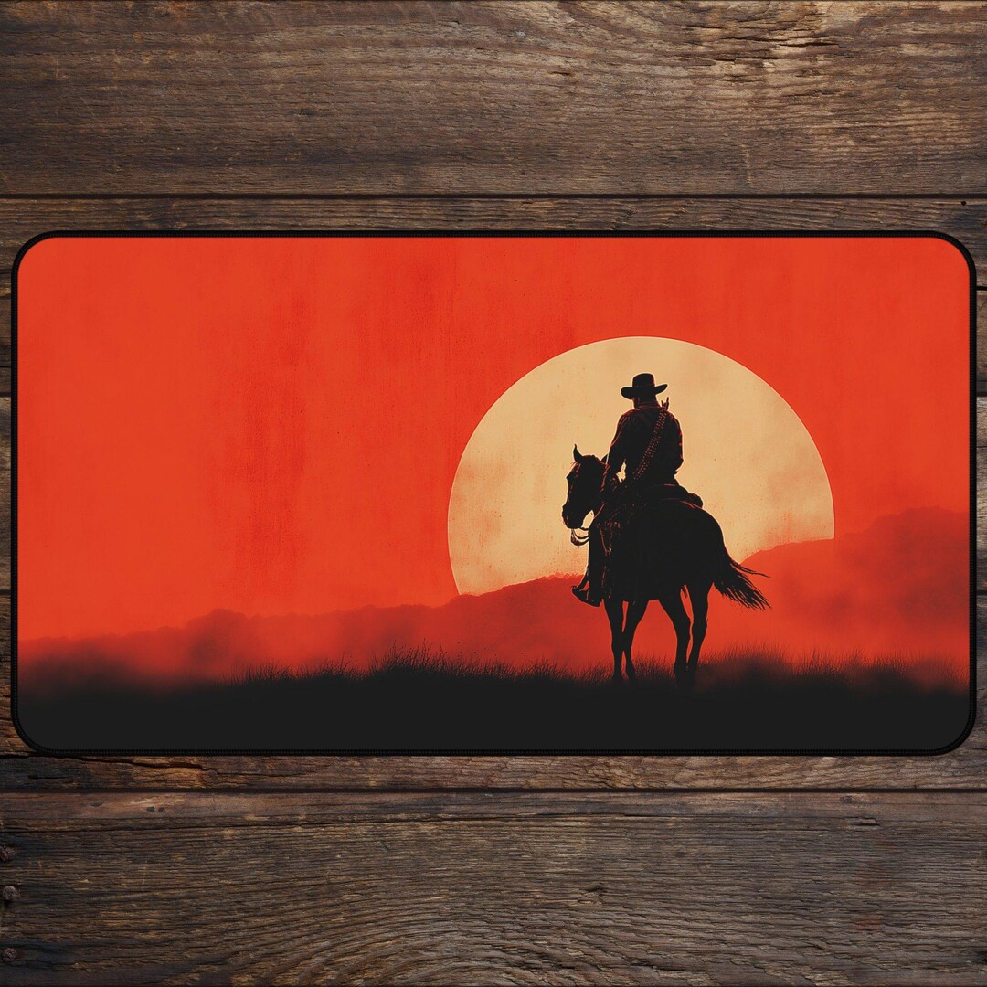 Western Cowboy MTG Playmat: Wild West Card Game Desk Mat - Etsy