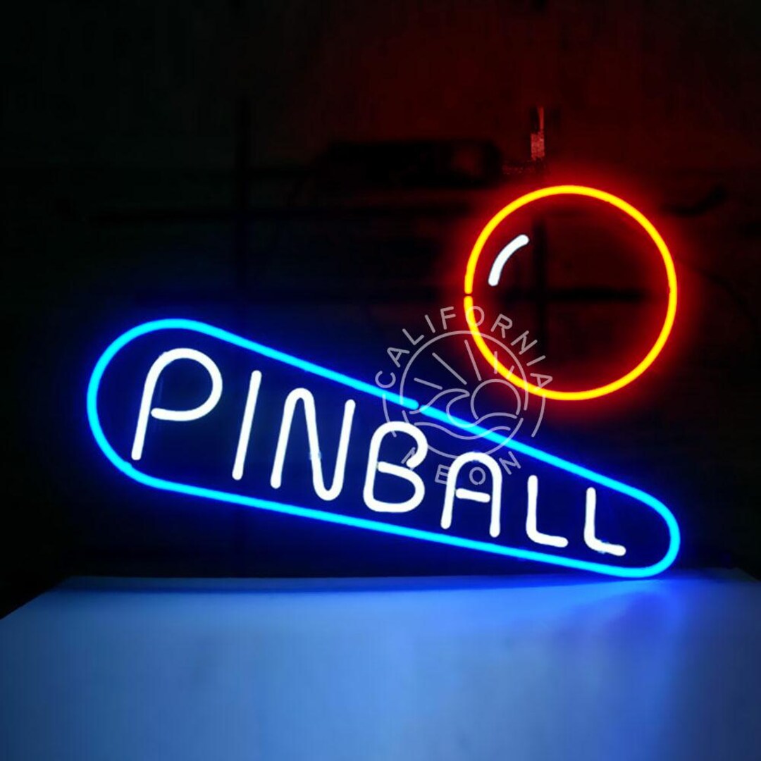 New Play Pinball Pinball Club Sign Personalized Gifts for Pinball Fans ...