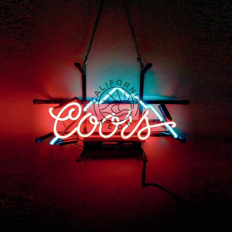 Custom Business Logo Sign Coors Light Handmade Personalized Gifts Real ...