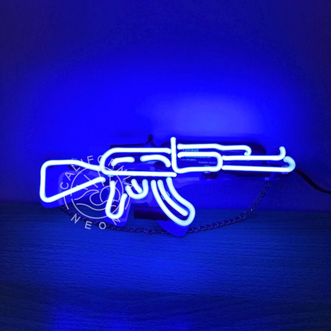 Toy Machine Gun Neon Sign Game Room Wall Decor Home Wall Art Neon Sign ...