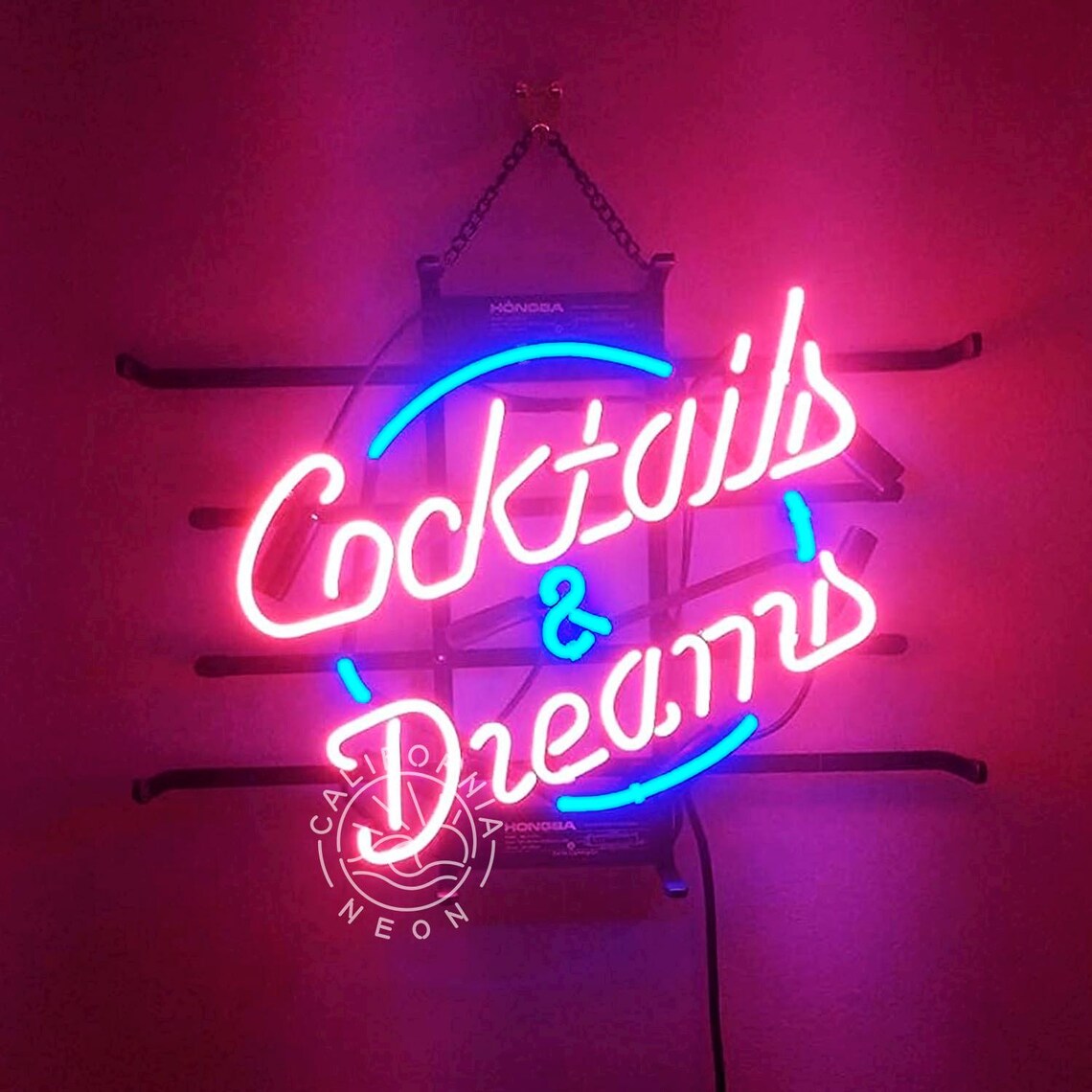 Custom Dream Cocktail Neon Light Chic Modern Wall Art Ideal for Home ...
