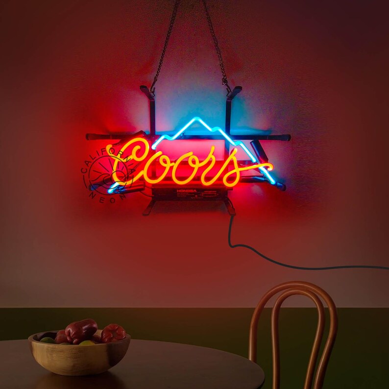 Custom Business Logo Sign Coors Light Handmade Personalized Gifts Real ...