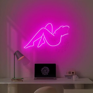Body Line Art Handmade LED Neon Lights Sign Girl Body Neon Sign Woman ...