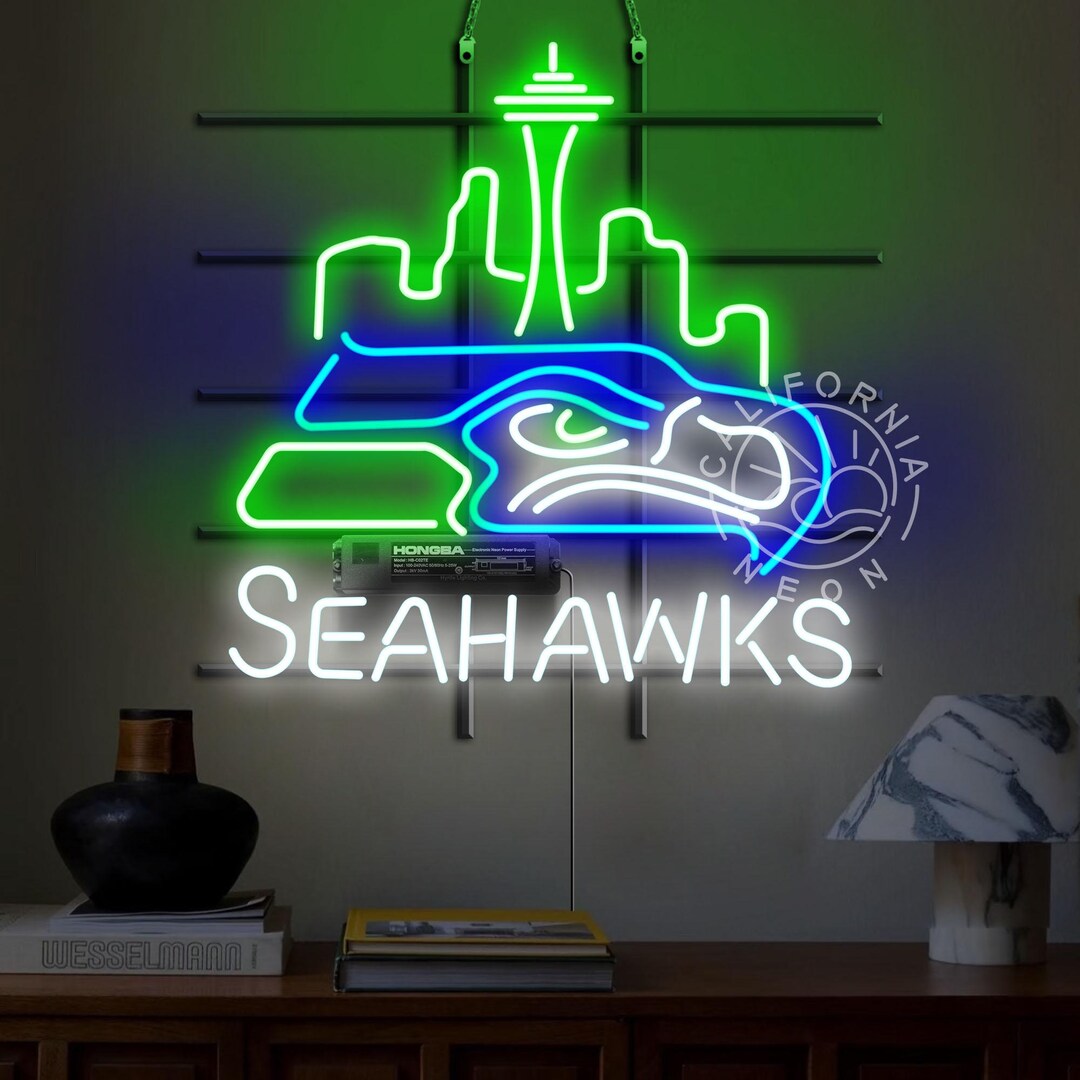 Seattle City Neon Sign Vibrant Urban Wall Art Modern Home Decor Perfect ...