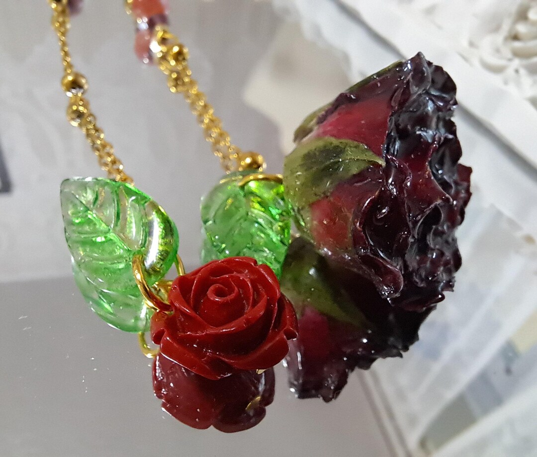 Real Rose Pendulum. Dowsing. Rose. Rosebud. Unique. One of a Kind. - Etsy