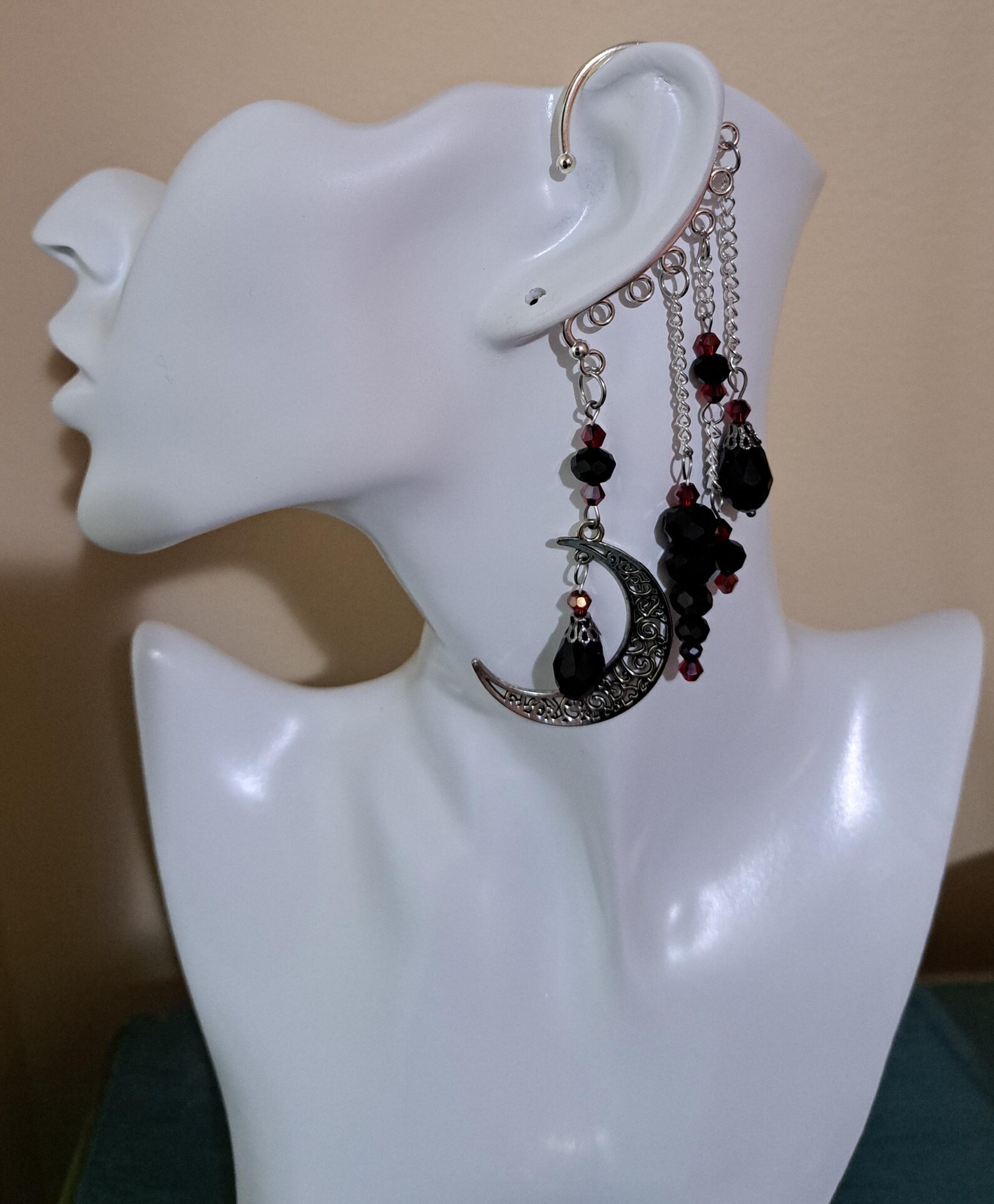 Goth Moon Ear Wraps Ear Cuffs - Etsy