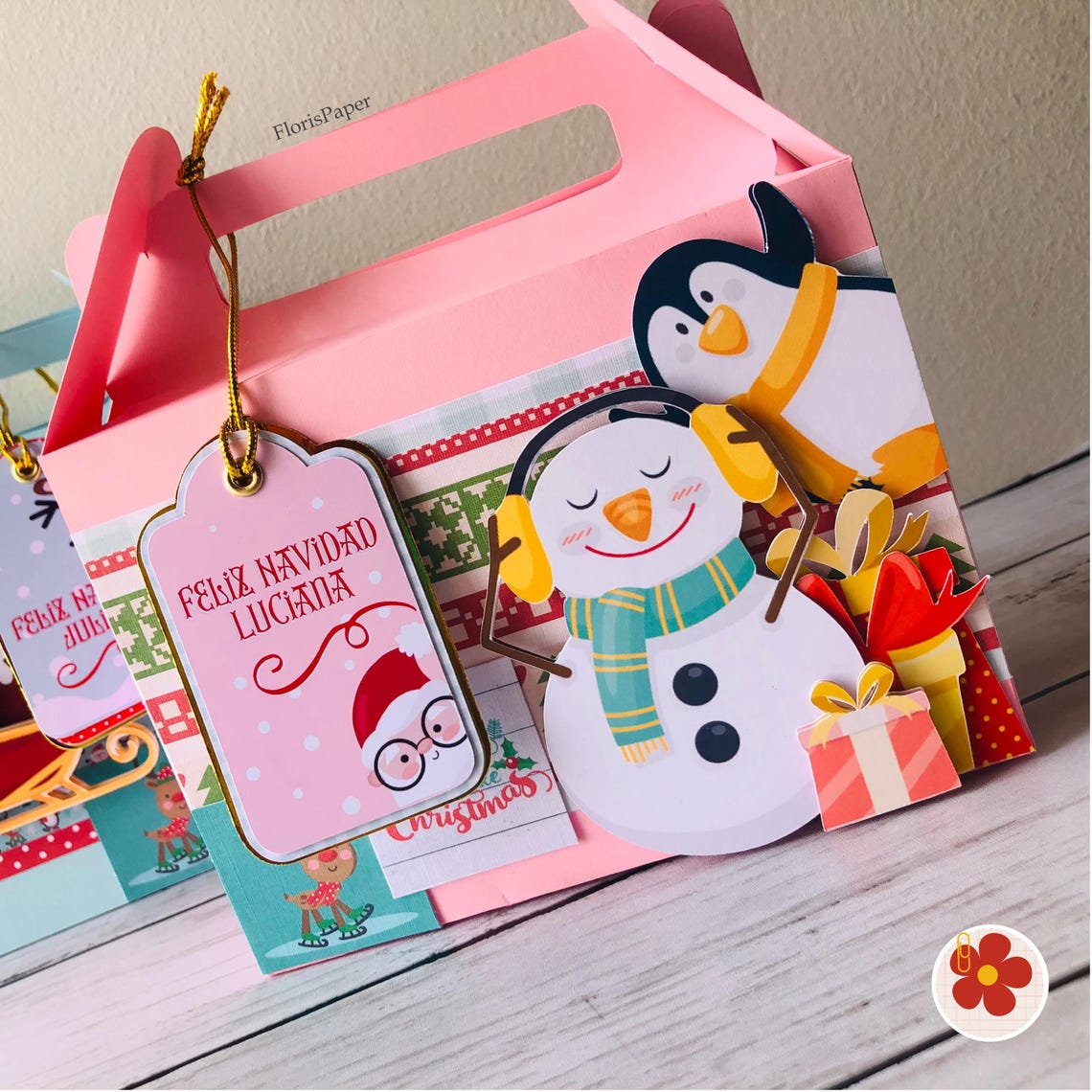 Christmas Lunch Box Template, Svg, Christmas Box Template, Christmas ...