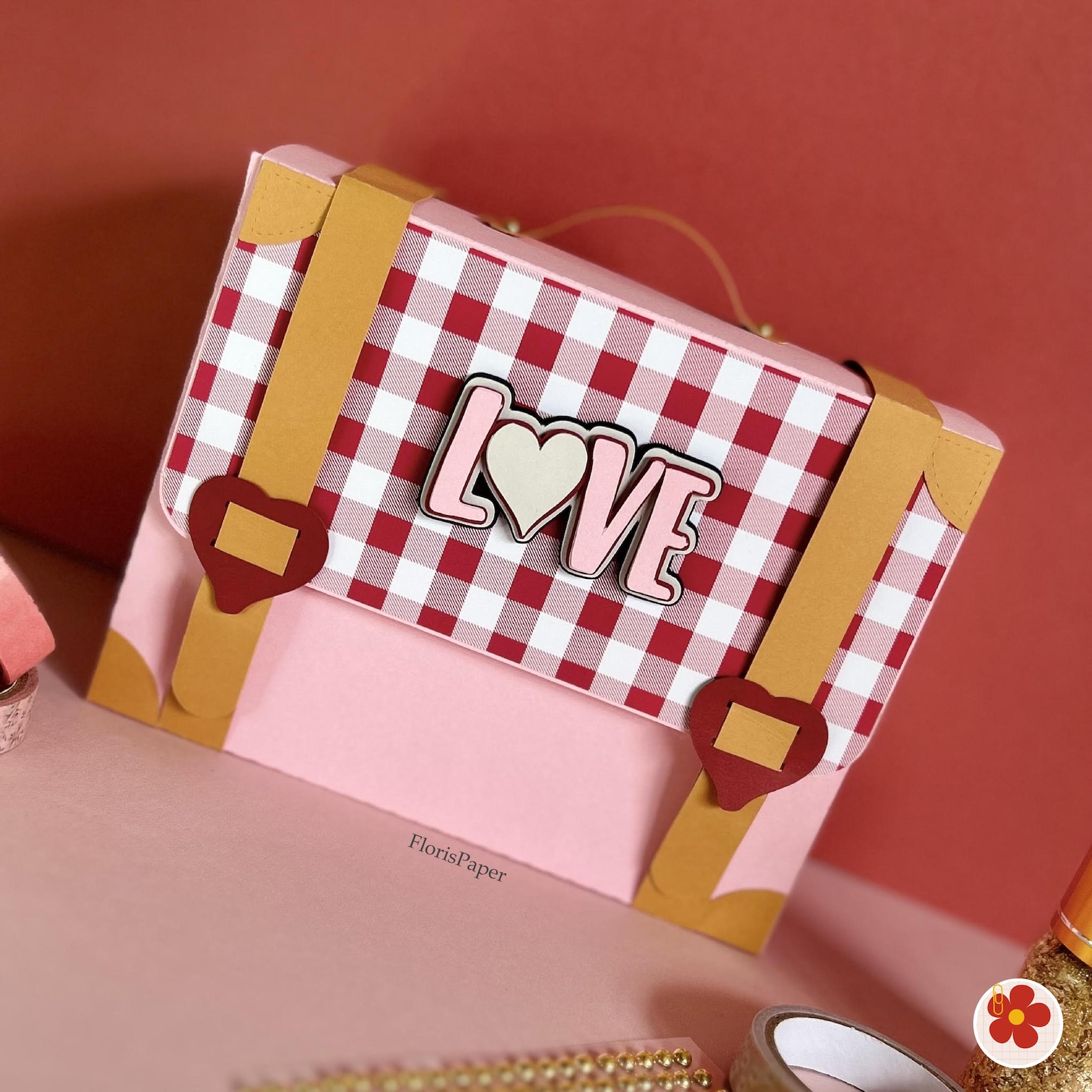 Valentines Briefcase Box Template Svg, Briefcase Box Template ...