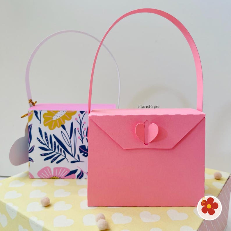 Purse Box Template, Gift Bag Template, Purse Paper, Handbag Box ...