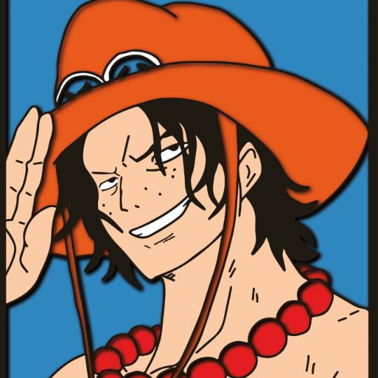 Fire Guy SVG, Layered Design Anime, Laser Cutting Anime, Piece SVG ...