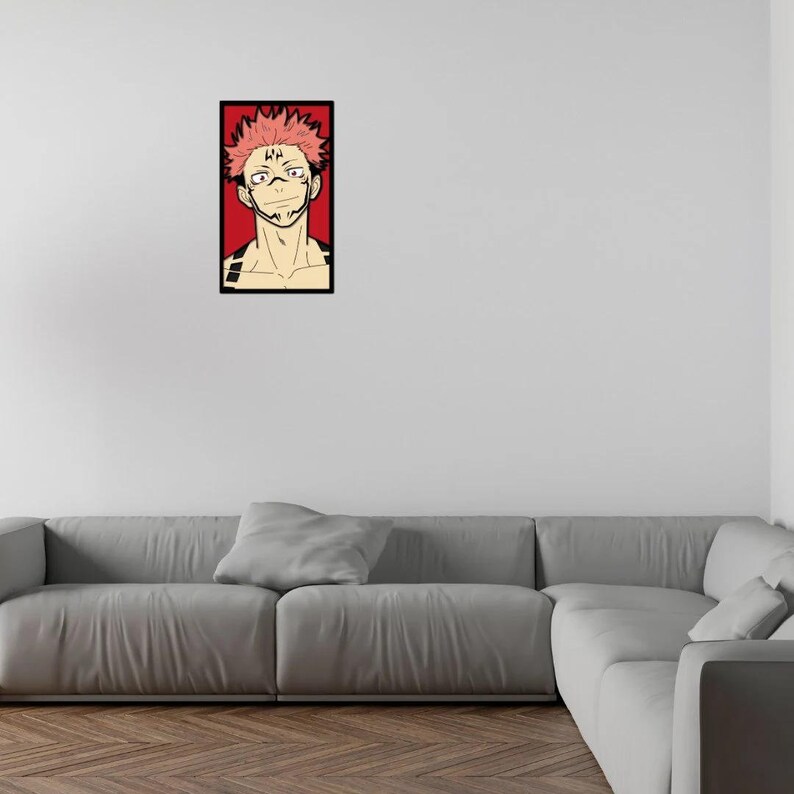 Sukuna SVG, Layered Design Anime, Laser Cutting Anime, Villain SVG ...