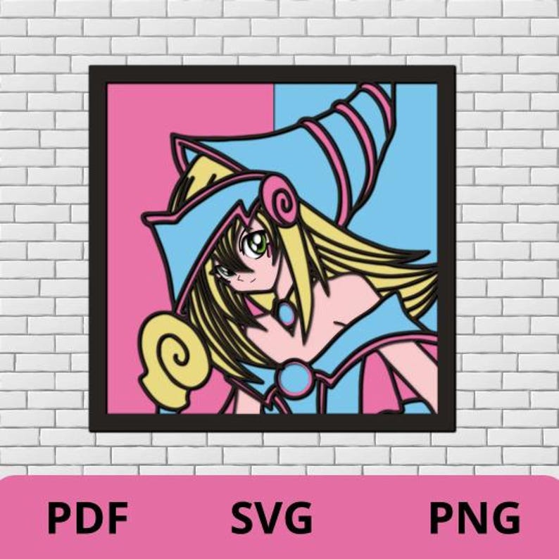Maga Anime Svg, Layered Design Anime, Svg Cutting for Paper and Plywood ...