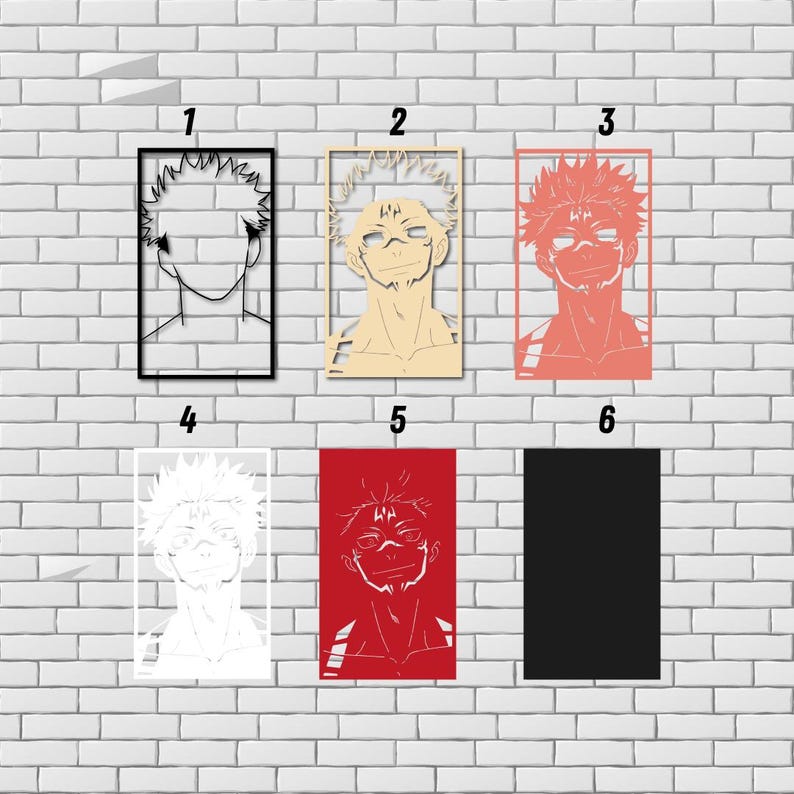 Sukuna SVG, Layered Design Anime, Laser Cutting Anime, Villain SVG ...