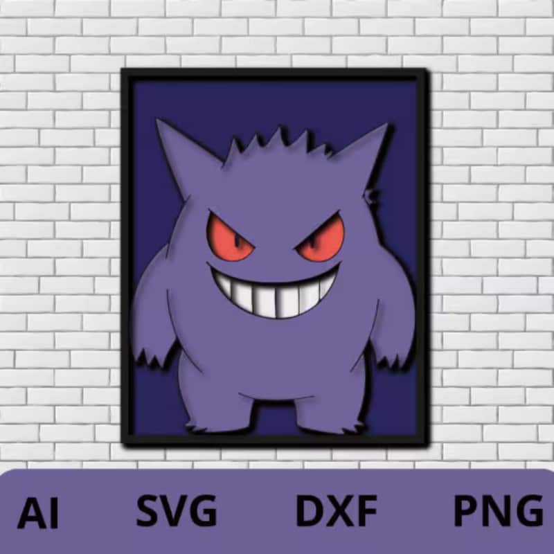 Gengar Vector - Etsy