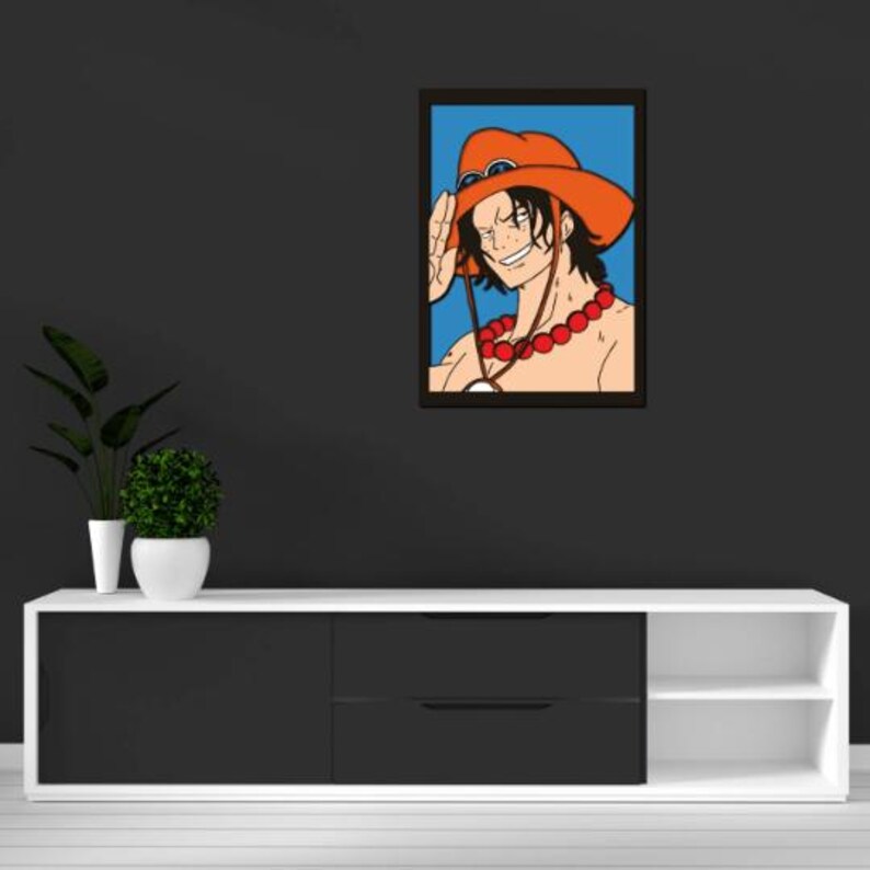 Fire Guy SVG, Layered Design Anime, Laser Cutting Anime, Piece SVG ...