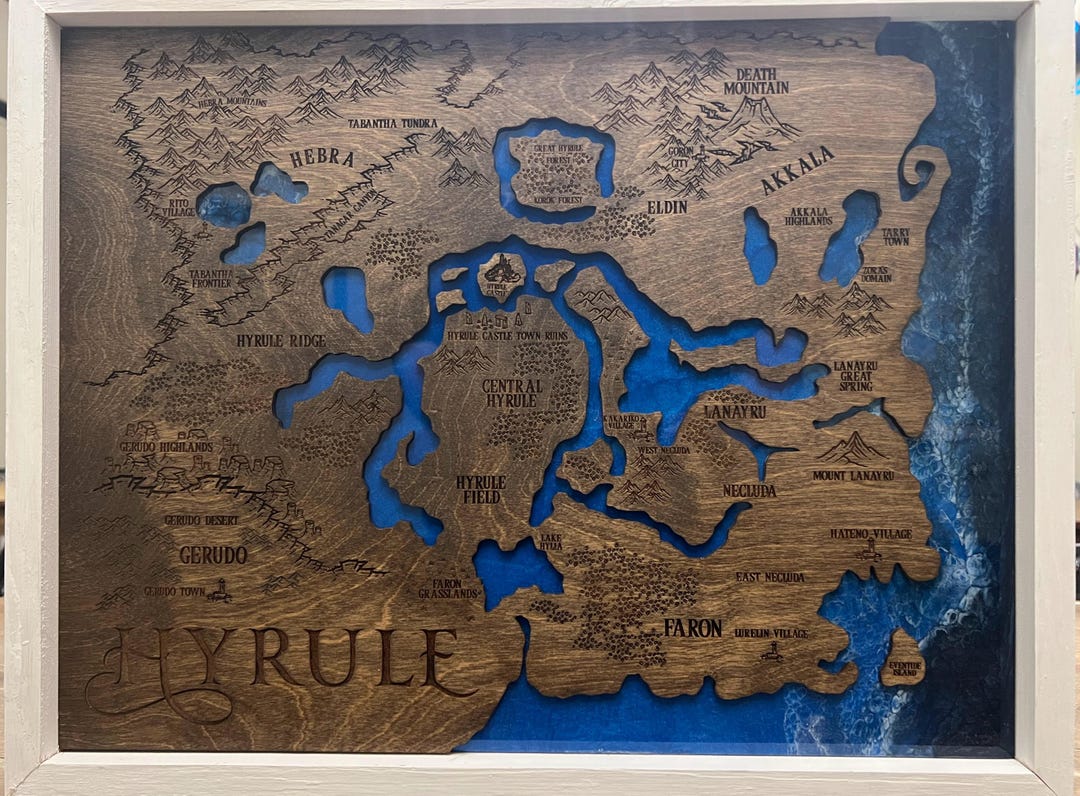 Hyrule Resin Map - Various Sizes Available - Totk - Etsy