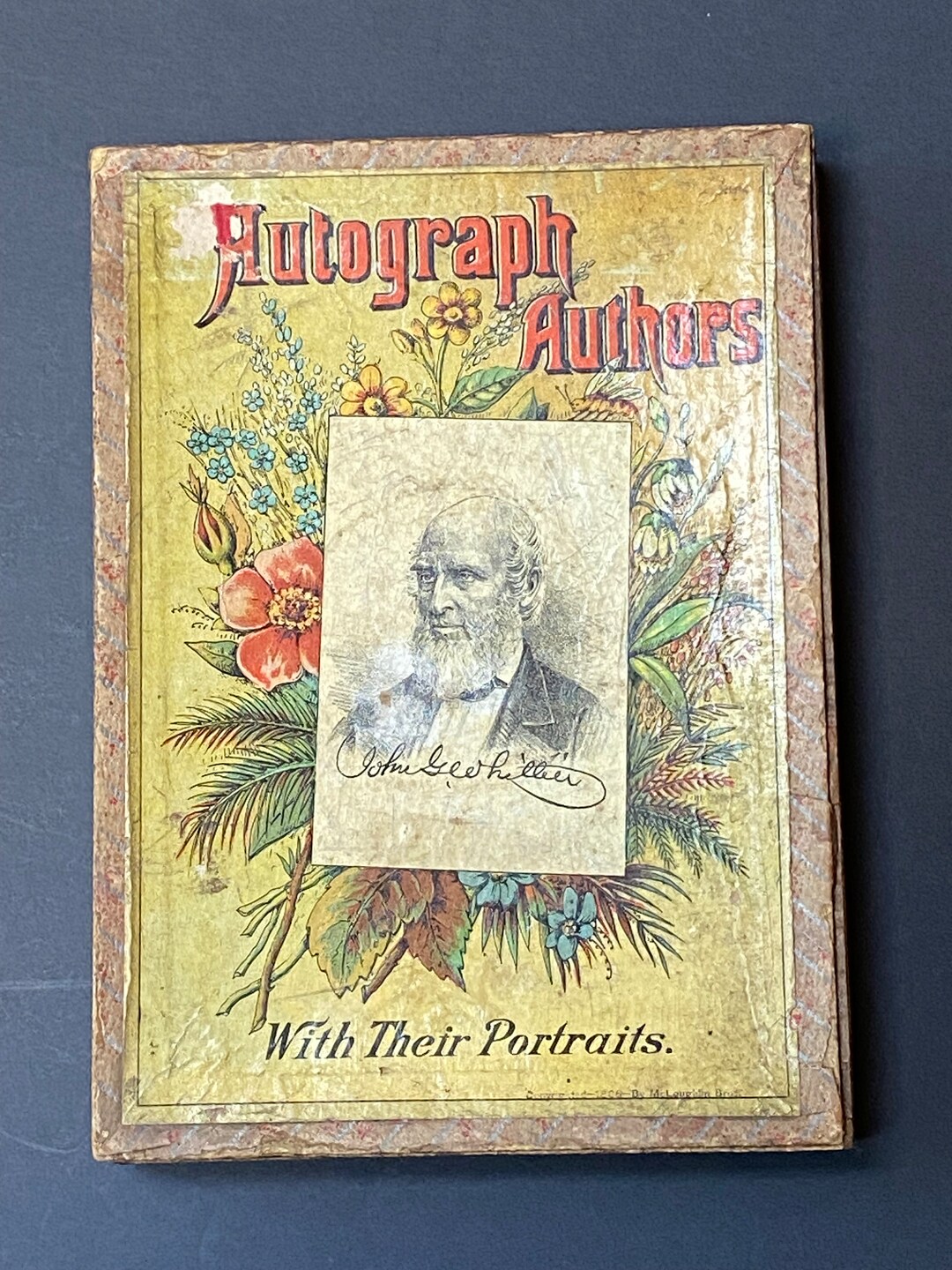 Rare Antique (1886) Card Game - Autograph Authors With Their Portraits ...