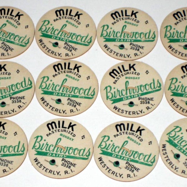 Vintage Paper Milk Bottle Caps - Etsy