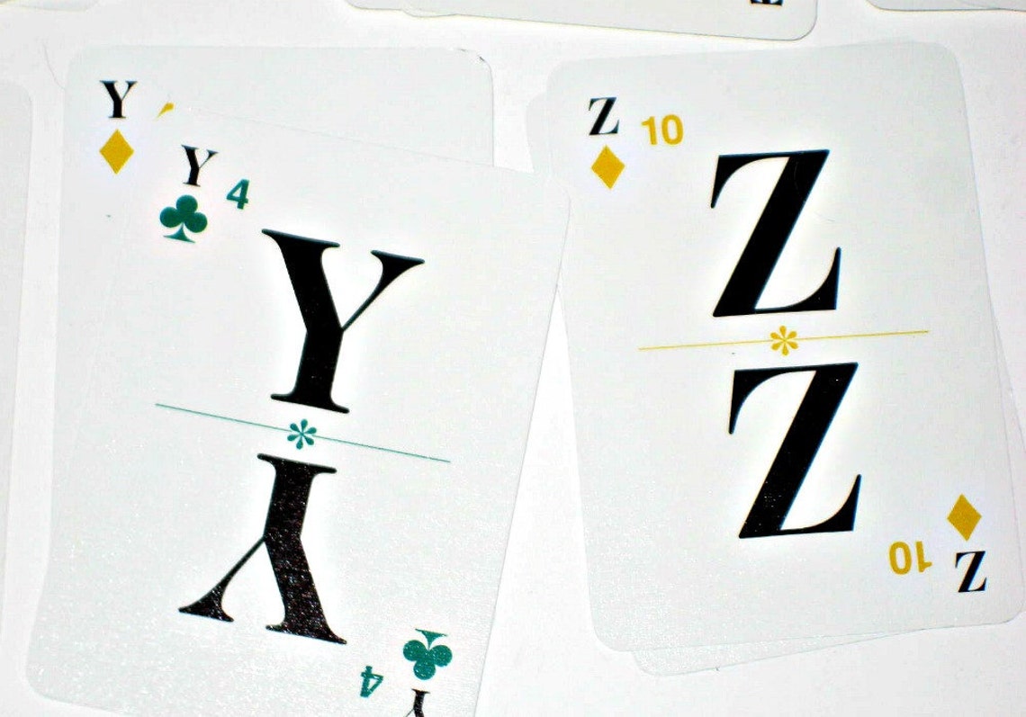 Cool Font Alphabet Letter Cards for Crafts Altered Art | Etsy