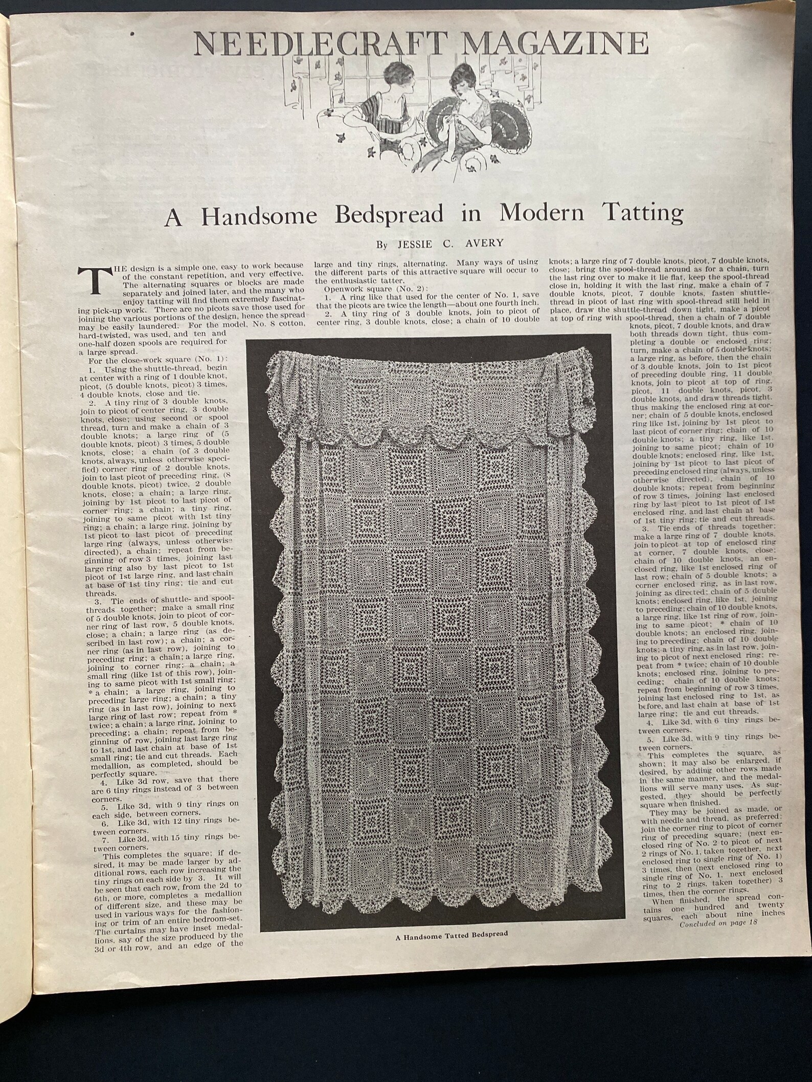 Vintage December, 1925 - Needlecraft Magazine, Christmas Cover ...