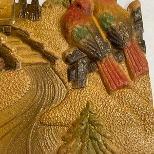 Vintage Embossed Pressed Paper Die Cut Calendar Top and 1973 Calendar ...