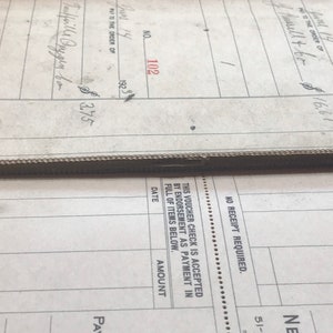Antique (1920s) Large Company or Business Bank Check Book and Register ...
