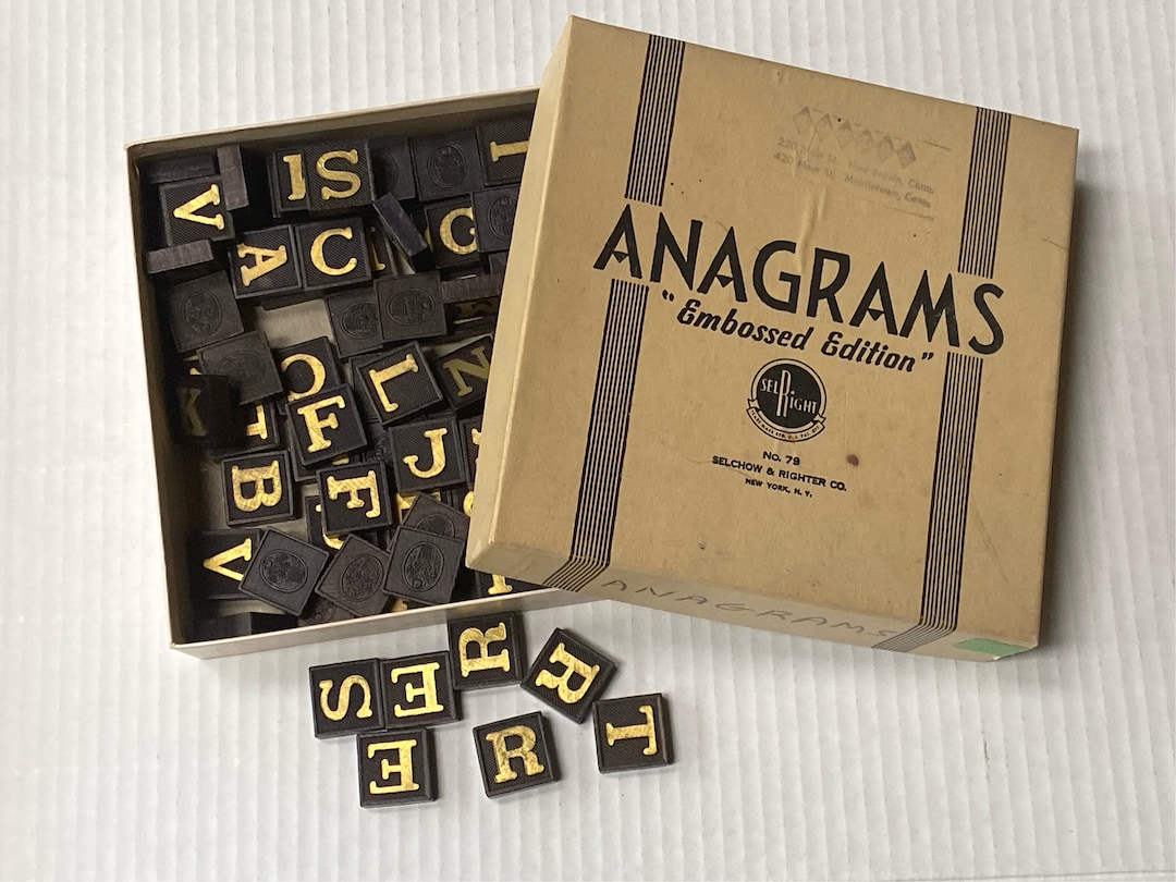 Vintage 1940s Anagrams 90 Letter Tiles for Playing or Crafting - Etsy