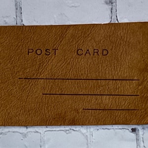 2 Antique (1905) Leather Postcards - Greeting Card Messages - Etsy