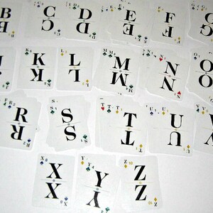 Cool Font Alphabet Letter Cards- for Crafts, Altered Art, Scrapbooking ...